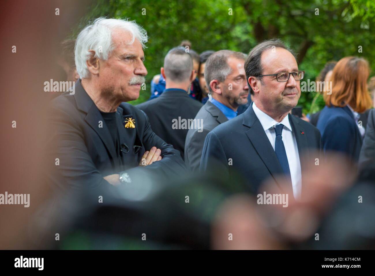 France, Paris, 13/05/2017 Inauguration of the Domaine de Longchamp, the ...