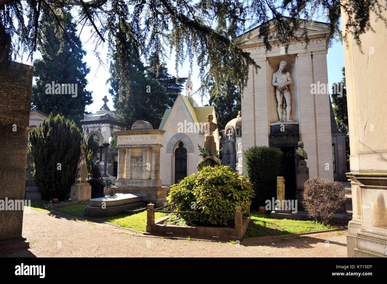 Italy, Lombardy, Milan, the monumental cemetery Stock Photo - Alamy