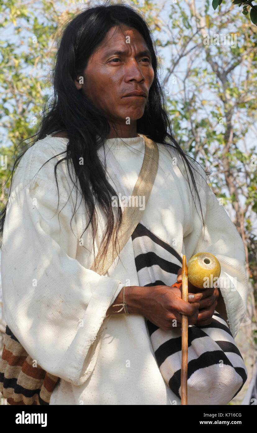 Columbia, Sierra Nevada de Santa Marta, Kogis indians Stock Photo - Alamy