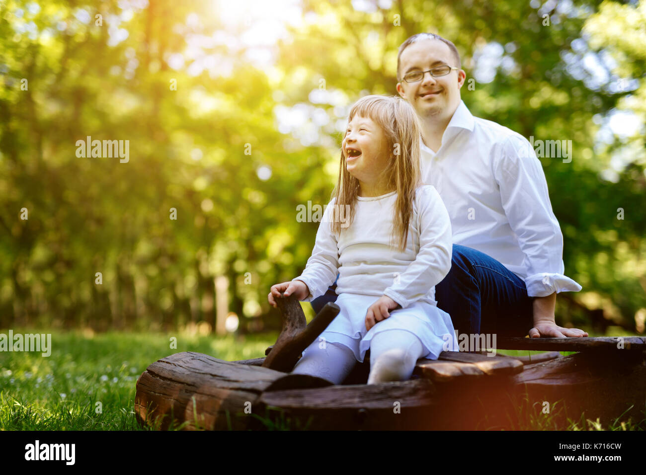 Portrait happy down syndrome baby hi-res stock photography and images ...