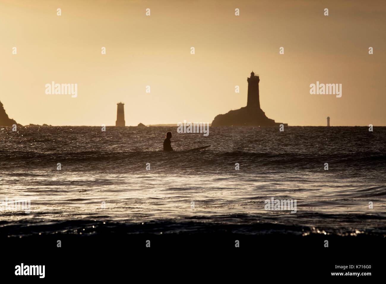 France, Finistere, Iroise, Sizun point, Plogoff, Pointe du Raz, Baie ...