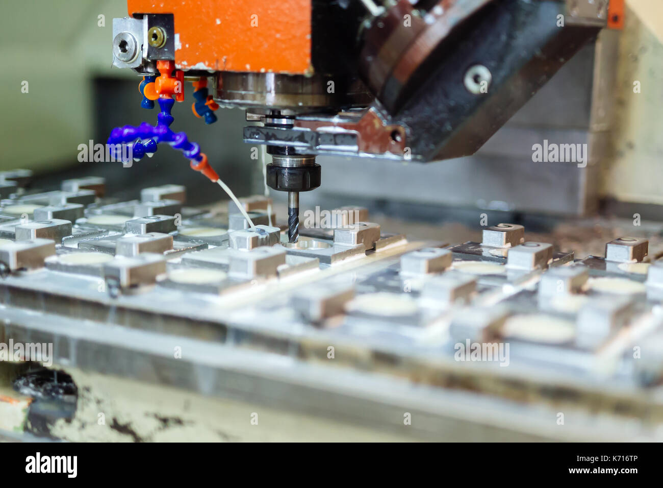 Automated drilling machines Stock Photo - Alamy