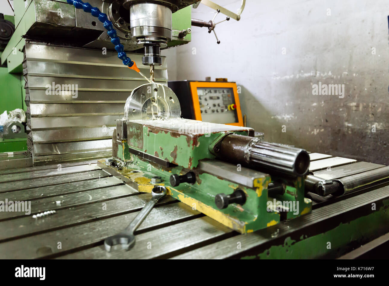 Automated drilling machines Stock Photo - Alamy