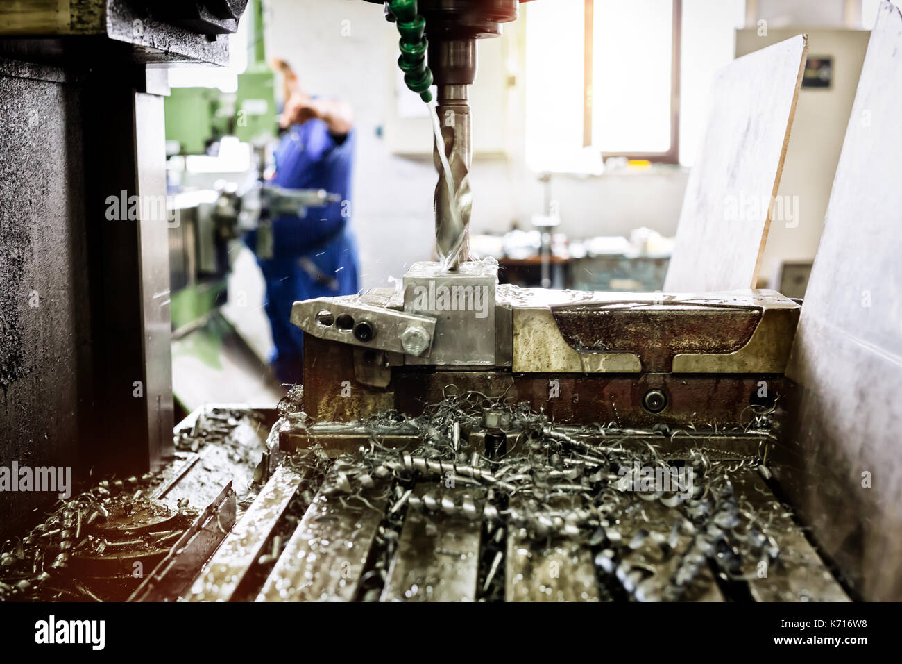 Automated drilling machines Stock Photo - Alamy