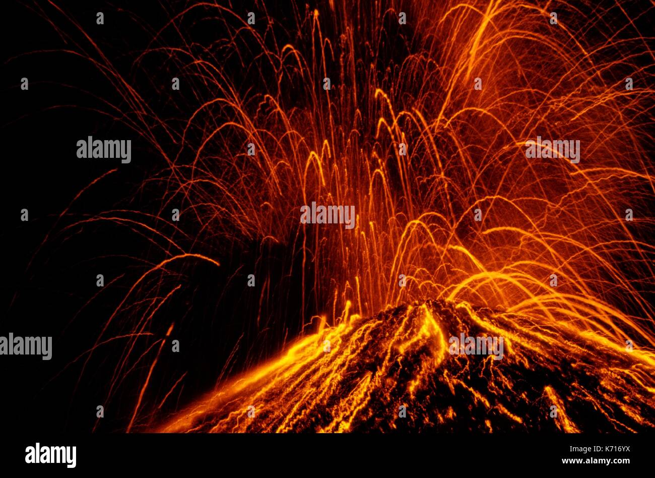 Arenal active volcano national park Costa rica Stock Photo - Alamy