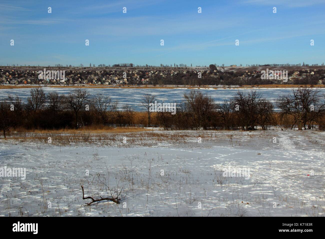 Winter frozen nature Stock Photo - Alamy