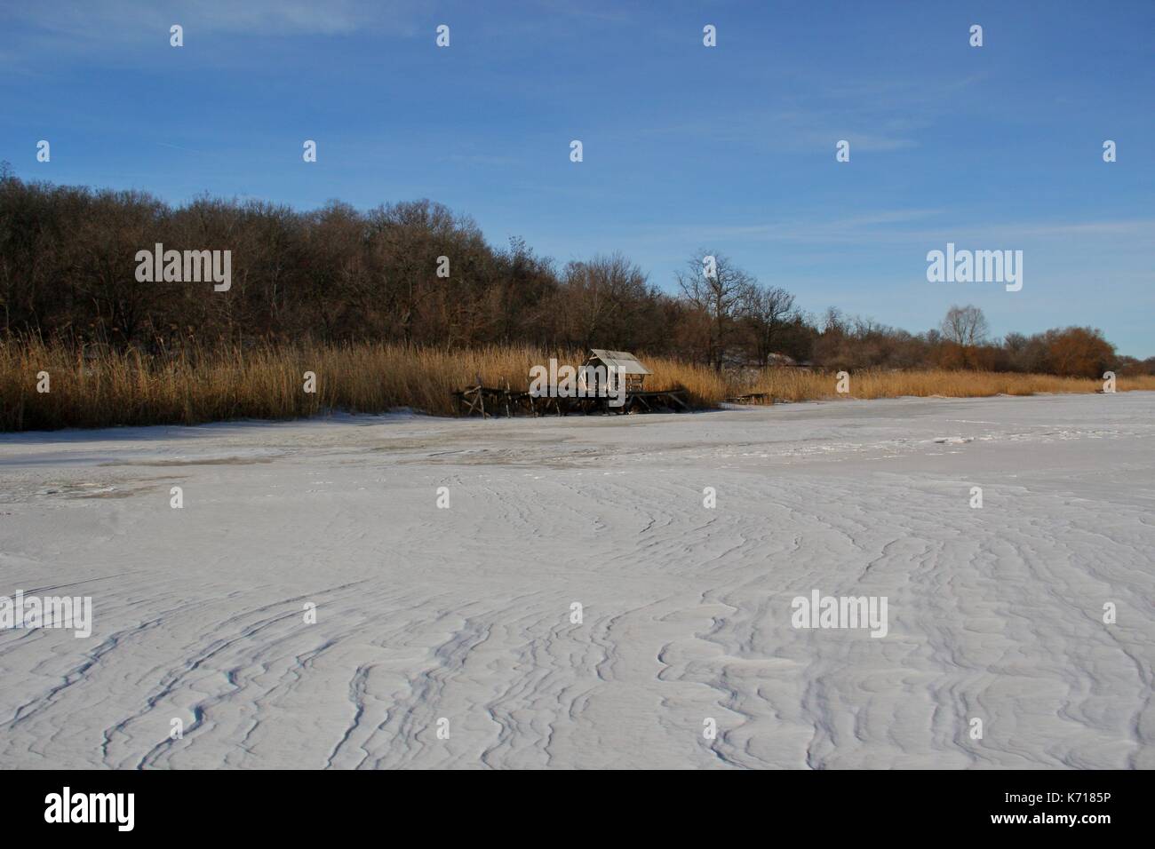 Winter frozen nature Stock Photo - Alamy