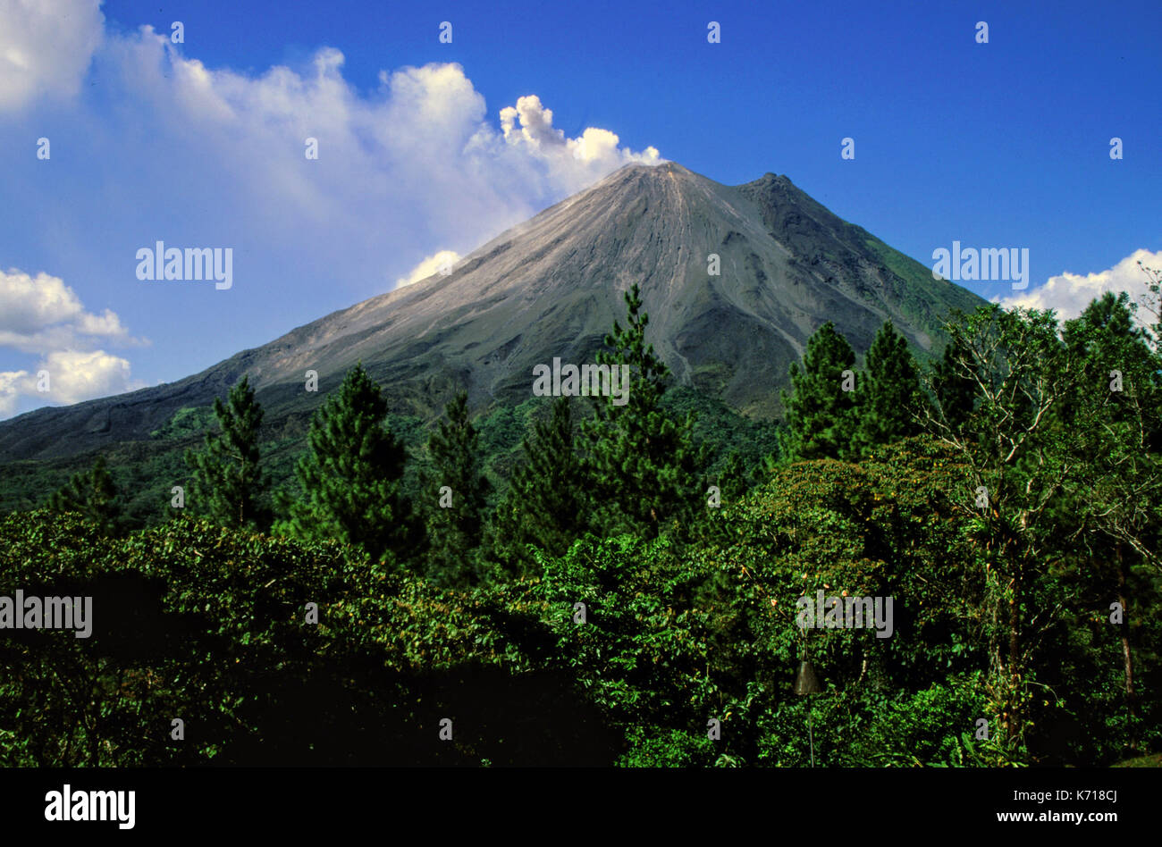 Arenal active volcano national park Costa rica Stock Photo - Alamy