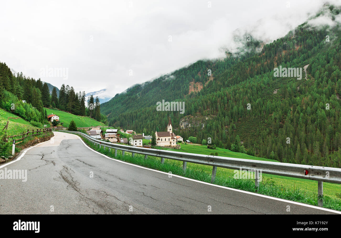 Italian alps road hi-res stock photography and images - Alamy