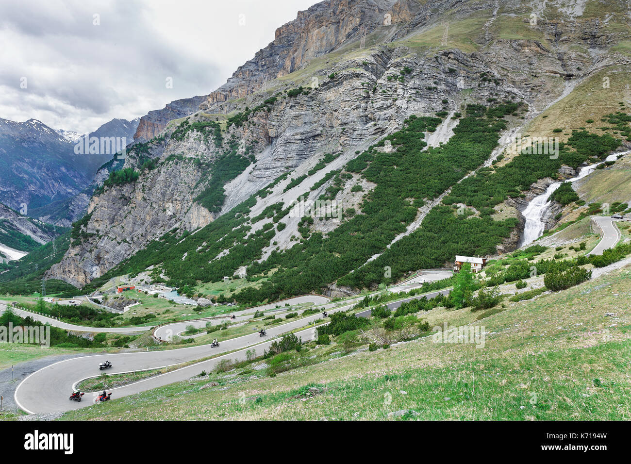 Stelvio pass road italy hi-res stock photography and images - Alamy