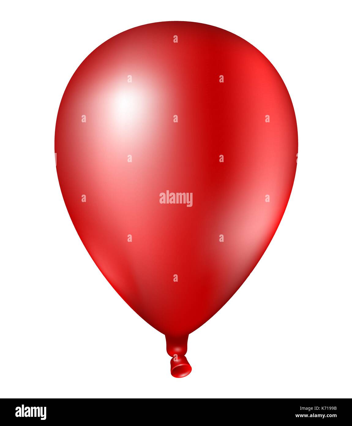 3d Realistic colorful red Balloon. Vector illustration of ...