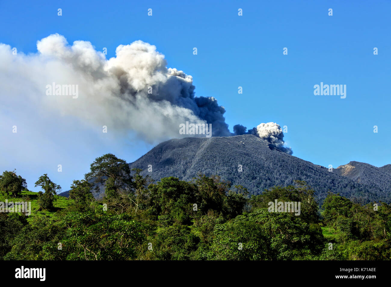 Turrialba active volcano Costa Rica Stock Photo - Alamy