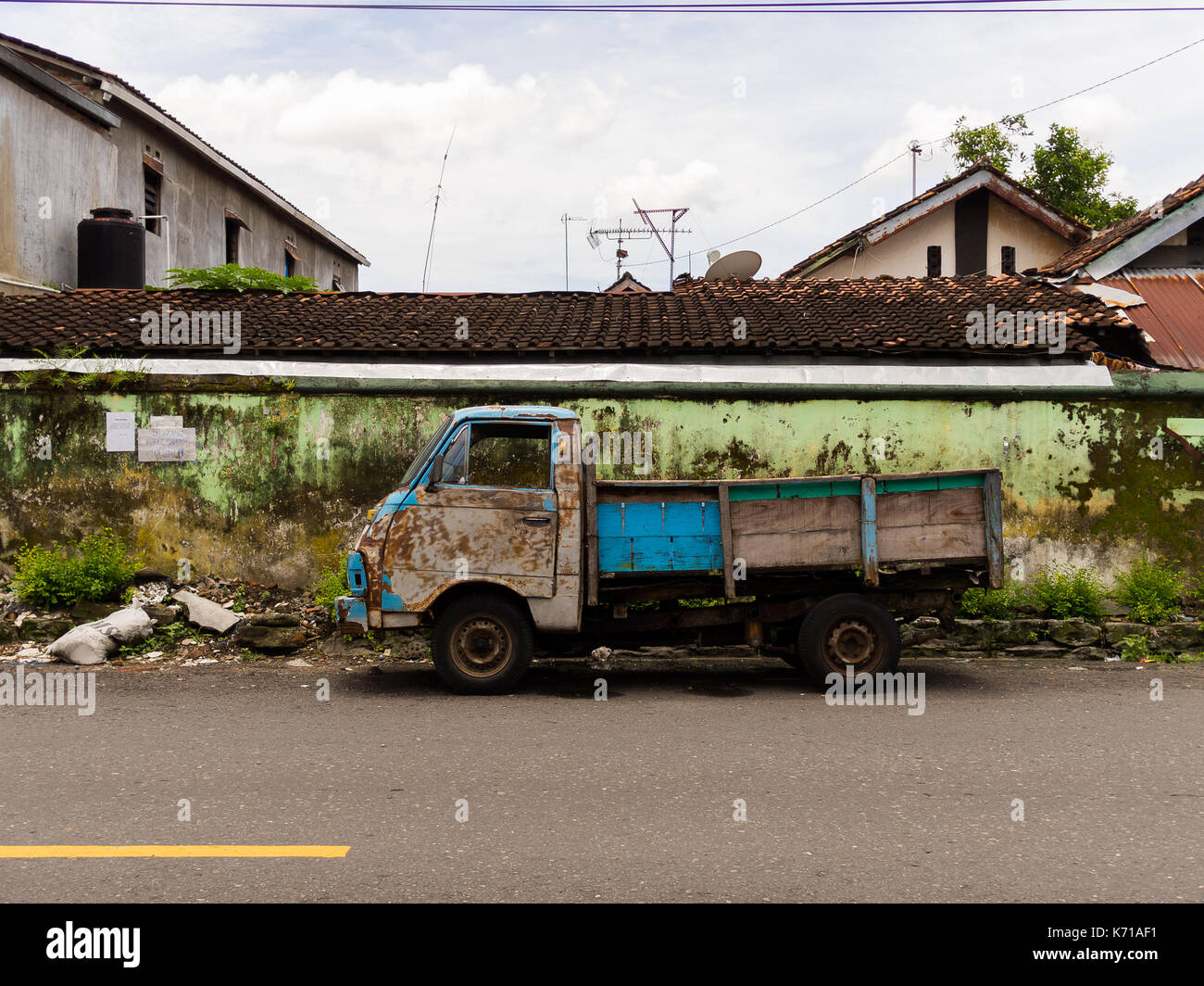 a poor city urban house small pphoto taken in jogja yogyakarta ...