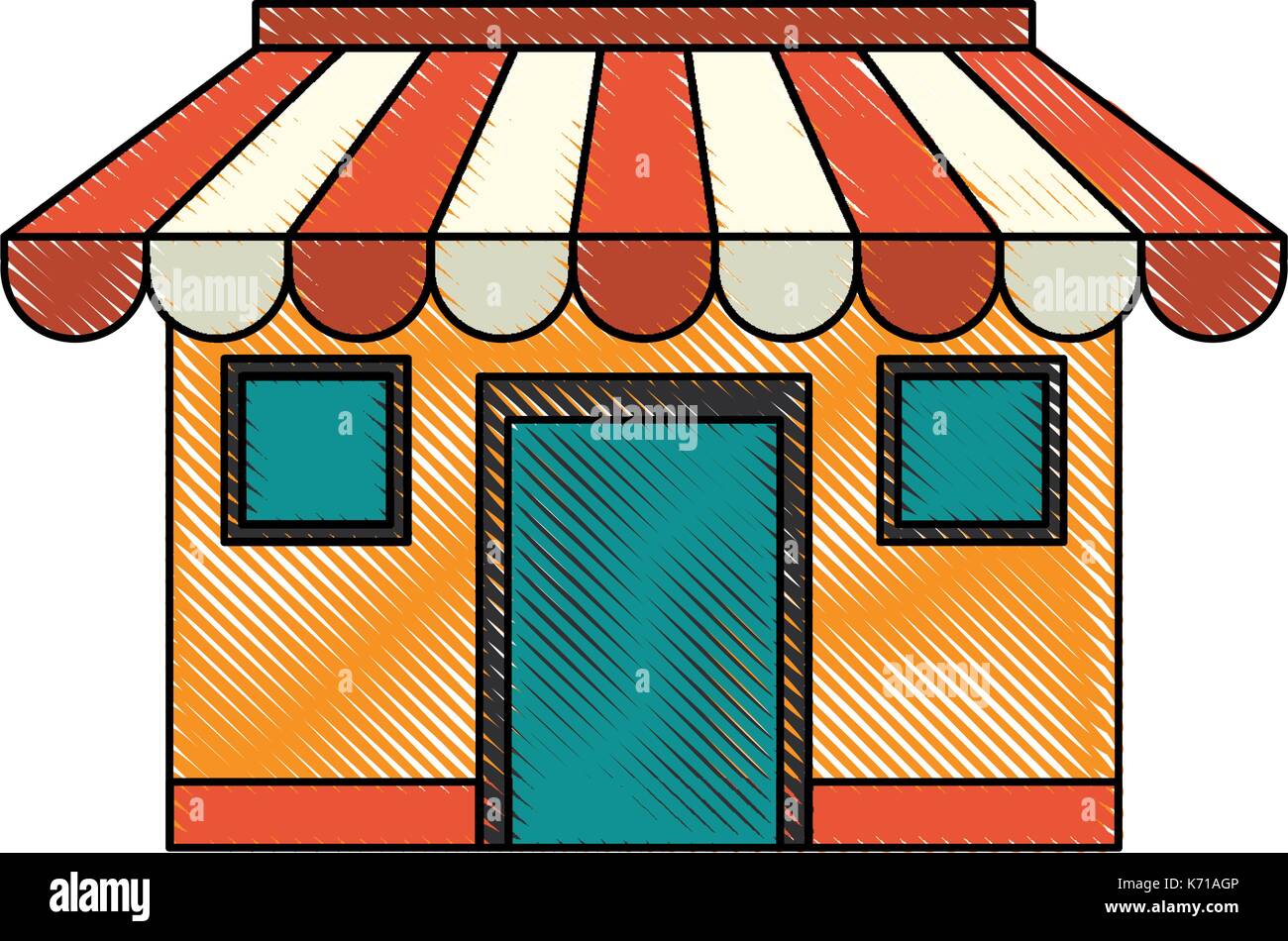Variety shop exterior Stock Vector Images - Alamy