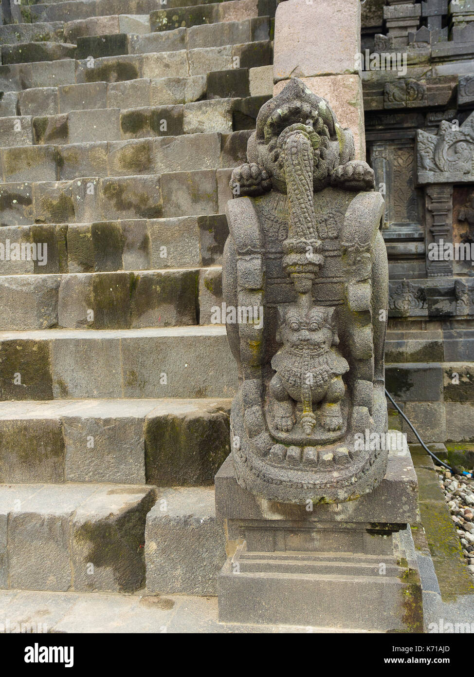 Detail of Makara of Candi Siwa Shiva Temple in Prambanan temple complex ...