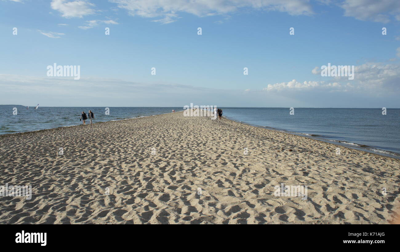Sandy beach on Hel Peninsula, Baltic sea, Poland Stock Photo - Alamy