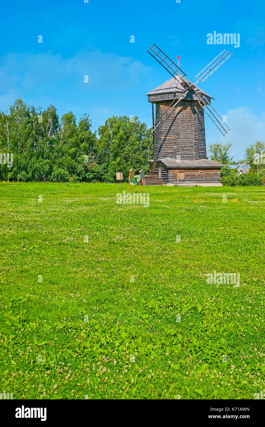 Discover the medieval wooden architecture of Russia, the old windmill ...