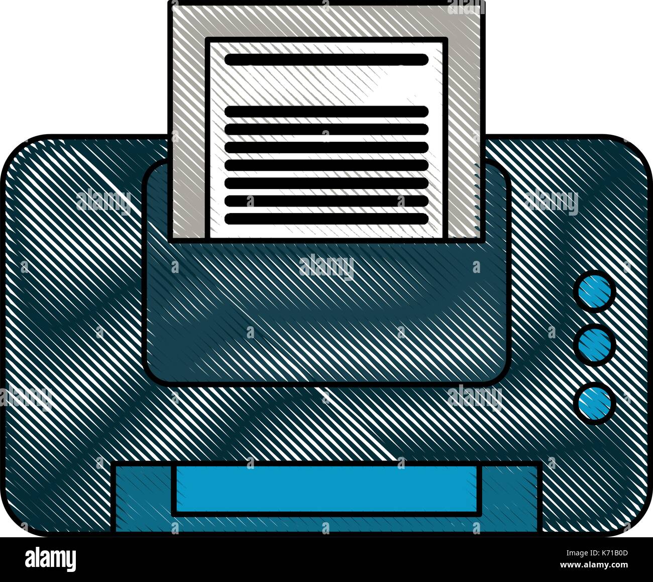 printer with paper icon image Stock Vector Image & Art - Alamy