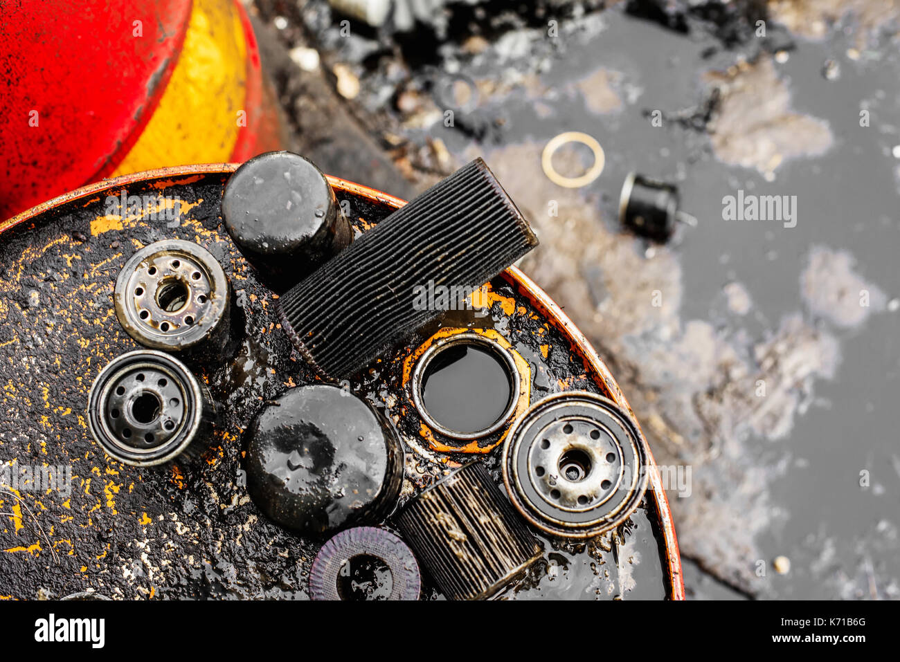 Waste Oil Filters High Resolution Stock Photography and Images - Alamy