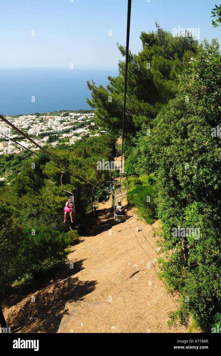 Chair lift monte solaro hi-res stock photography and images - Alamy
