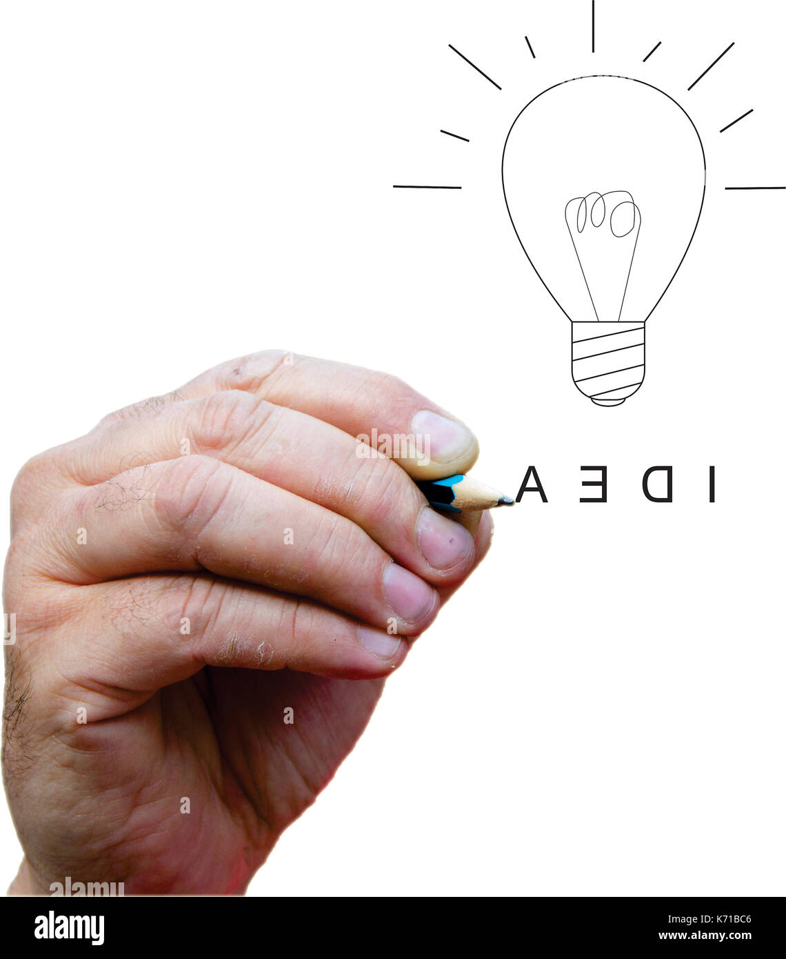 Creative thinking line drawing hi-res stock photography and images - Alamy