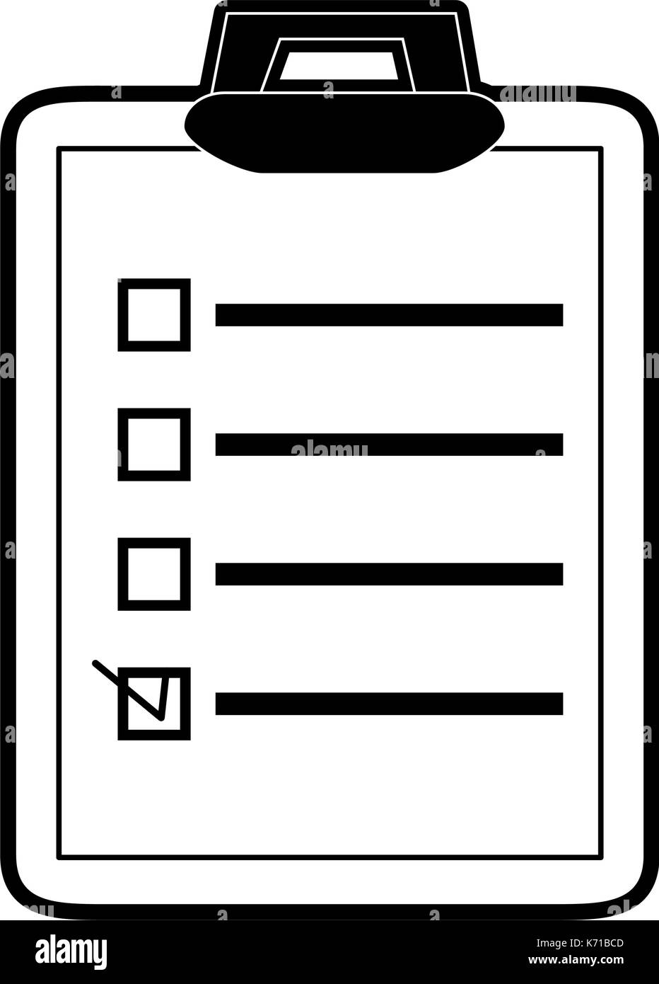 clipboard with checklist icon image Stock Vector Image & Art - Alamy