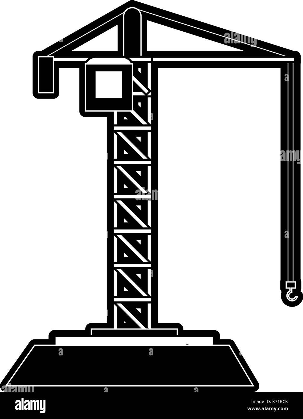 Crane load safety Stock Vector Images - Alamy