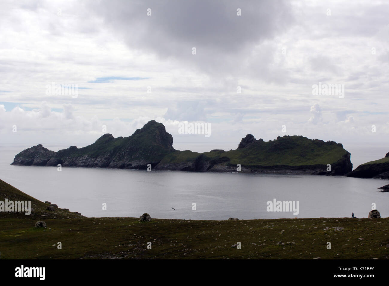 st kilda village on the island of hirta scotland Stock Photo - Alamy