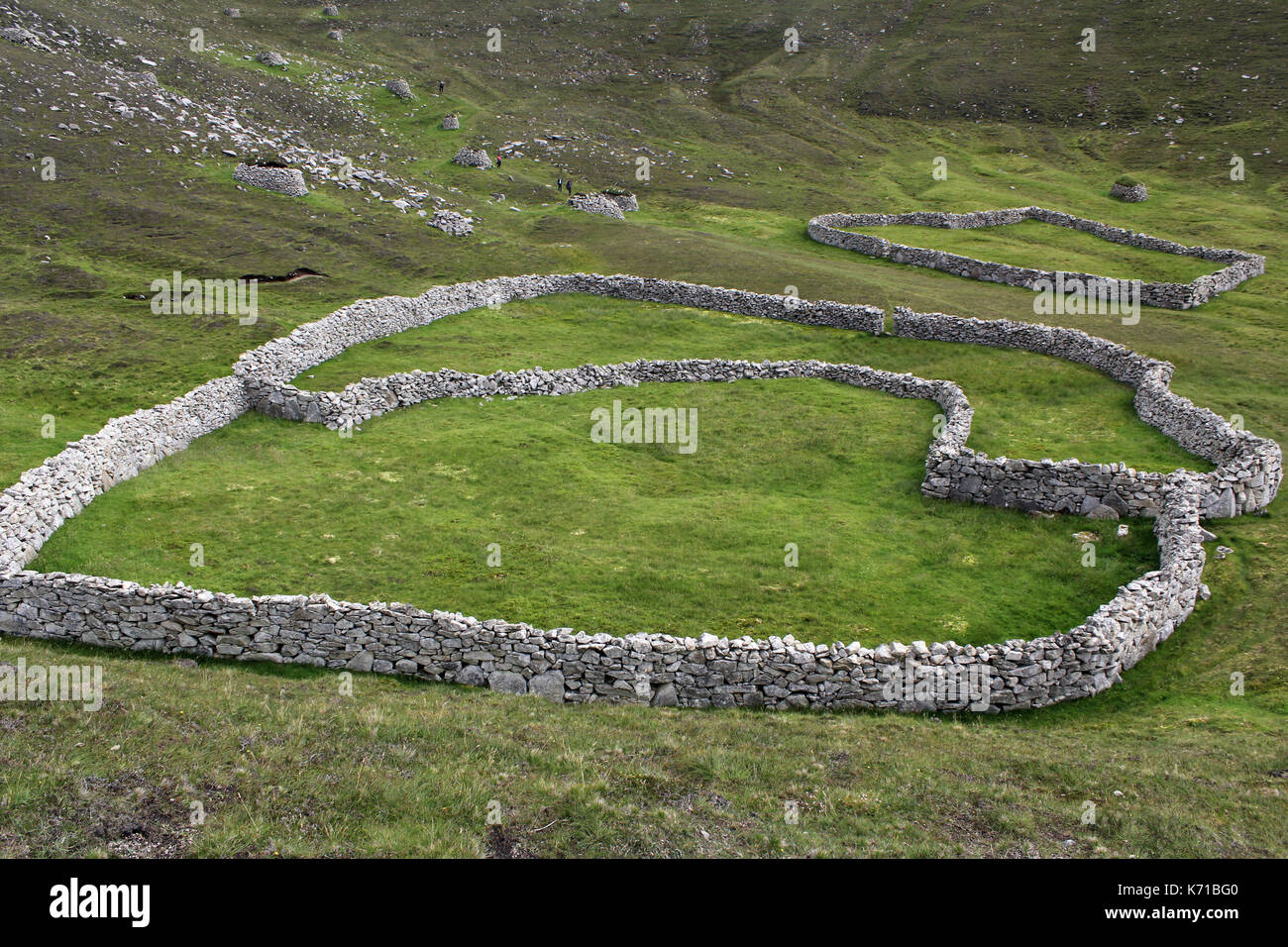 st kilda village on the island of hirta scotland Stock Photo - Alamy