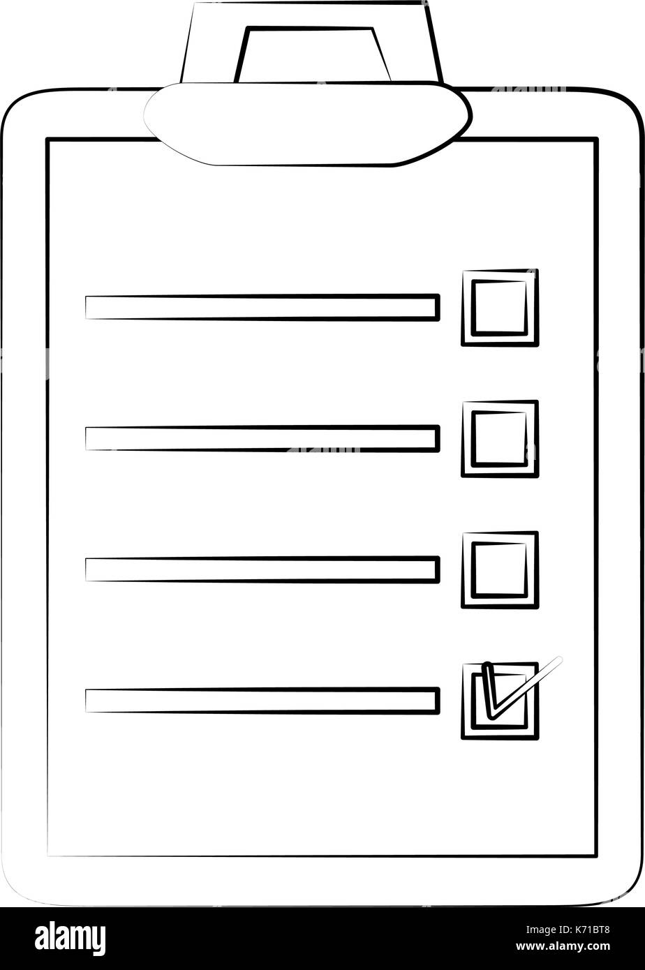 clipboard with checklist icon image Stock Vector Image & Art - Alamy
