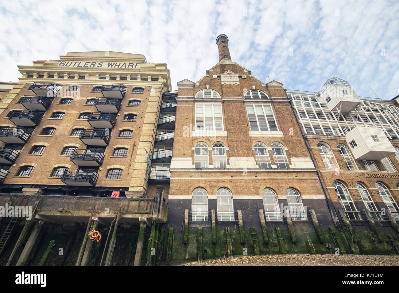 Butlers Wharf, Historic Chocolate Factory by River Thames in London ...