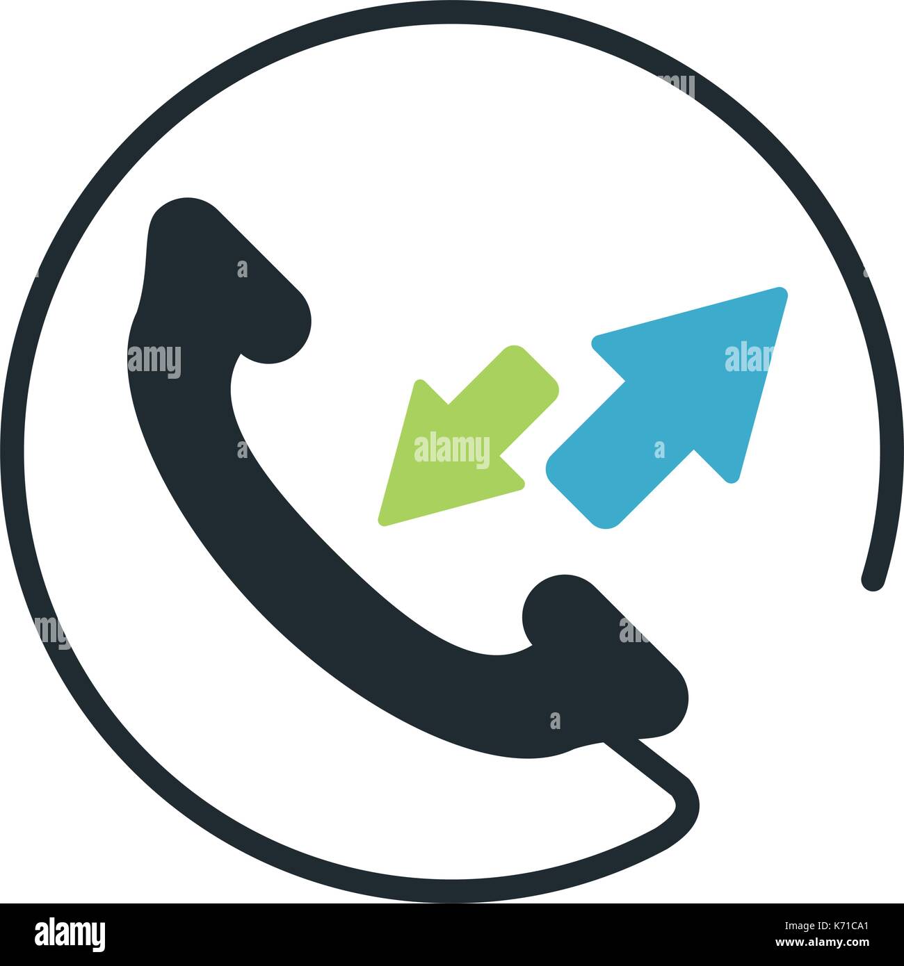 Landline Telephone Icon Image High Resolution Stock Photography and ...
