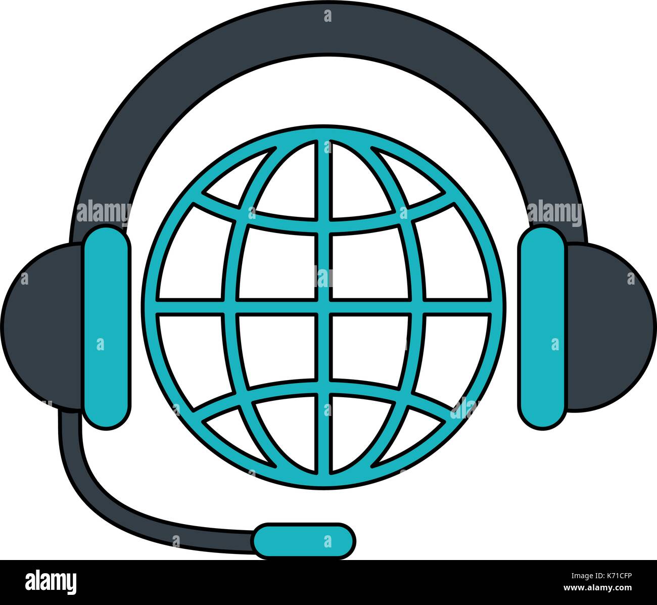 customer service call center related icon image Stock Vector Image ...