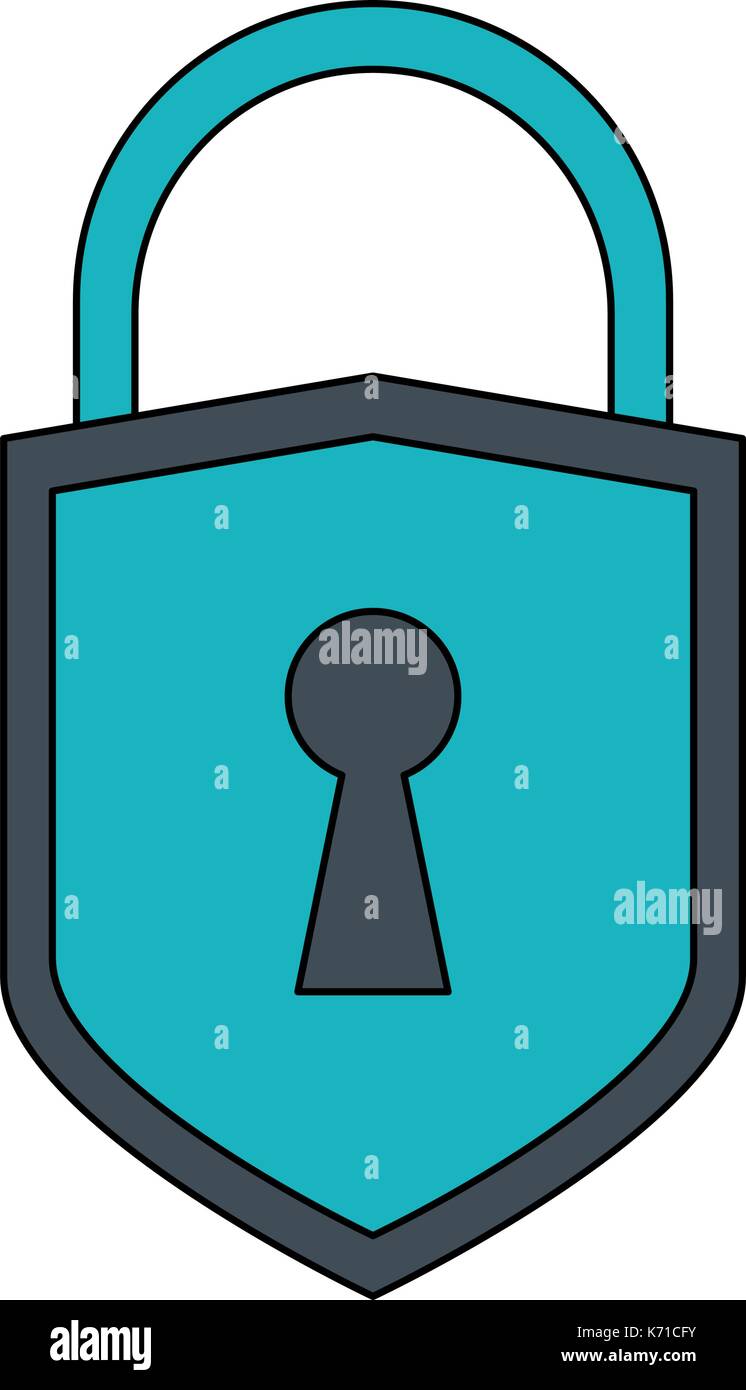 safety lock with keyhole on front icon image Stock Vector Image & Art ...
