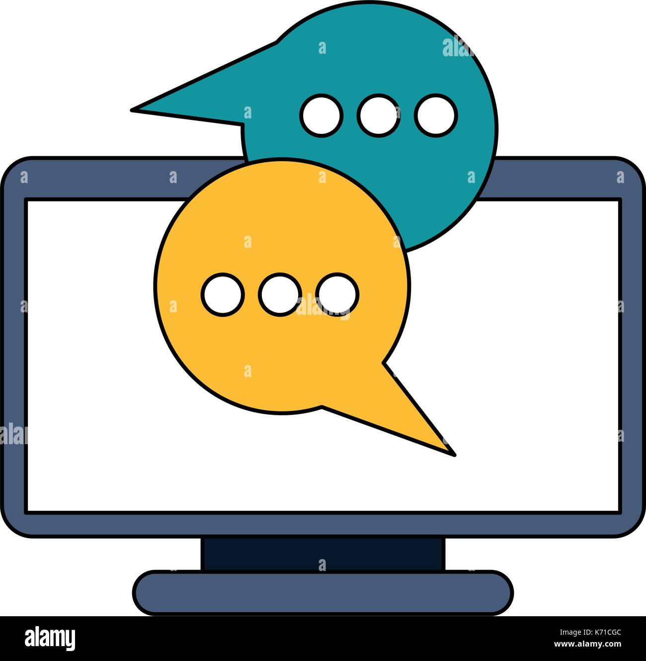 instant message conversation icon image Stock Vector Image & Art - Alamy