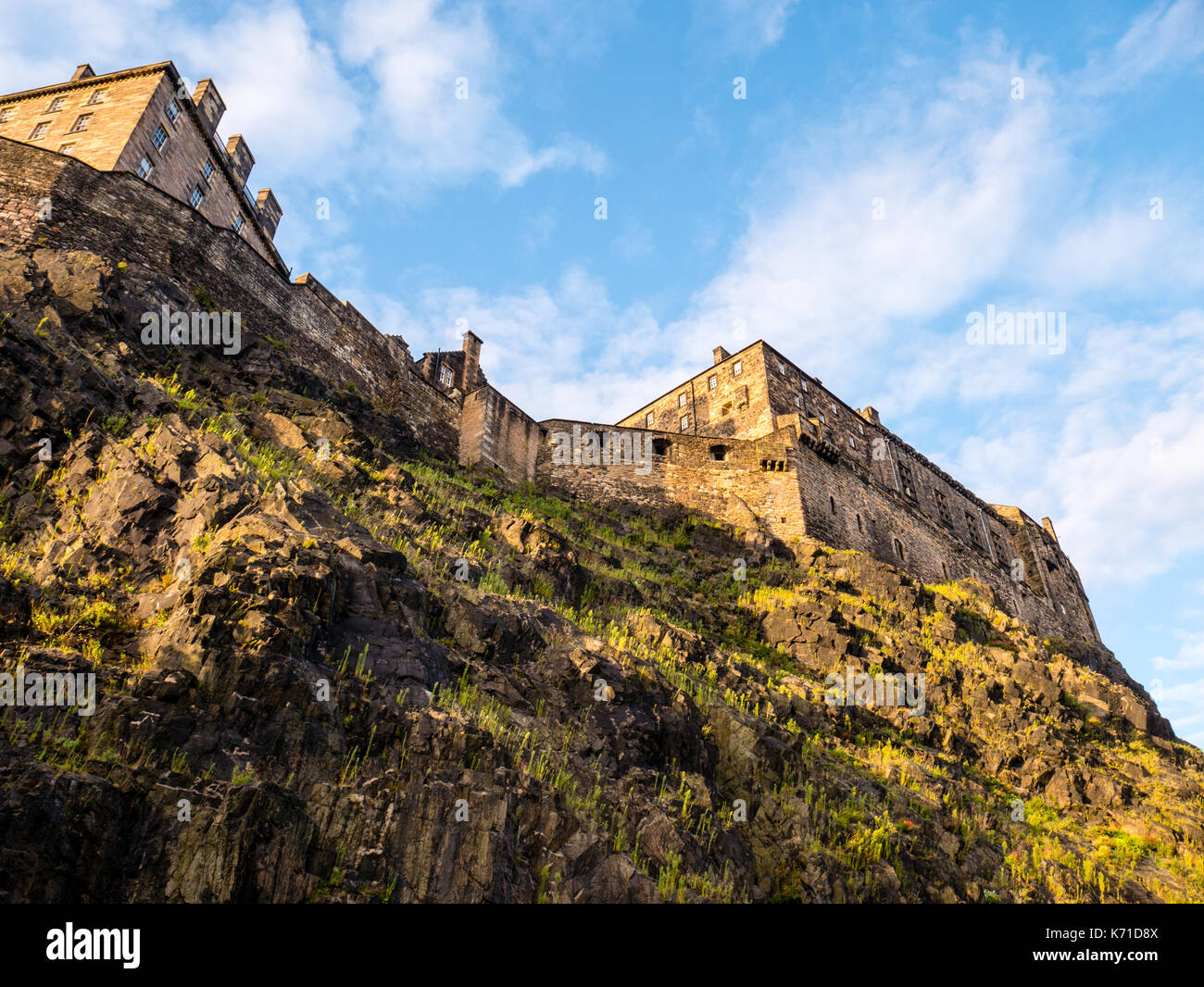 Sunset, Edinburgh Castle, Castle Rock, Edinburgh, Scotland, UK, GB ...