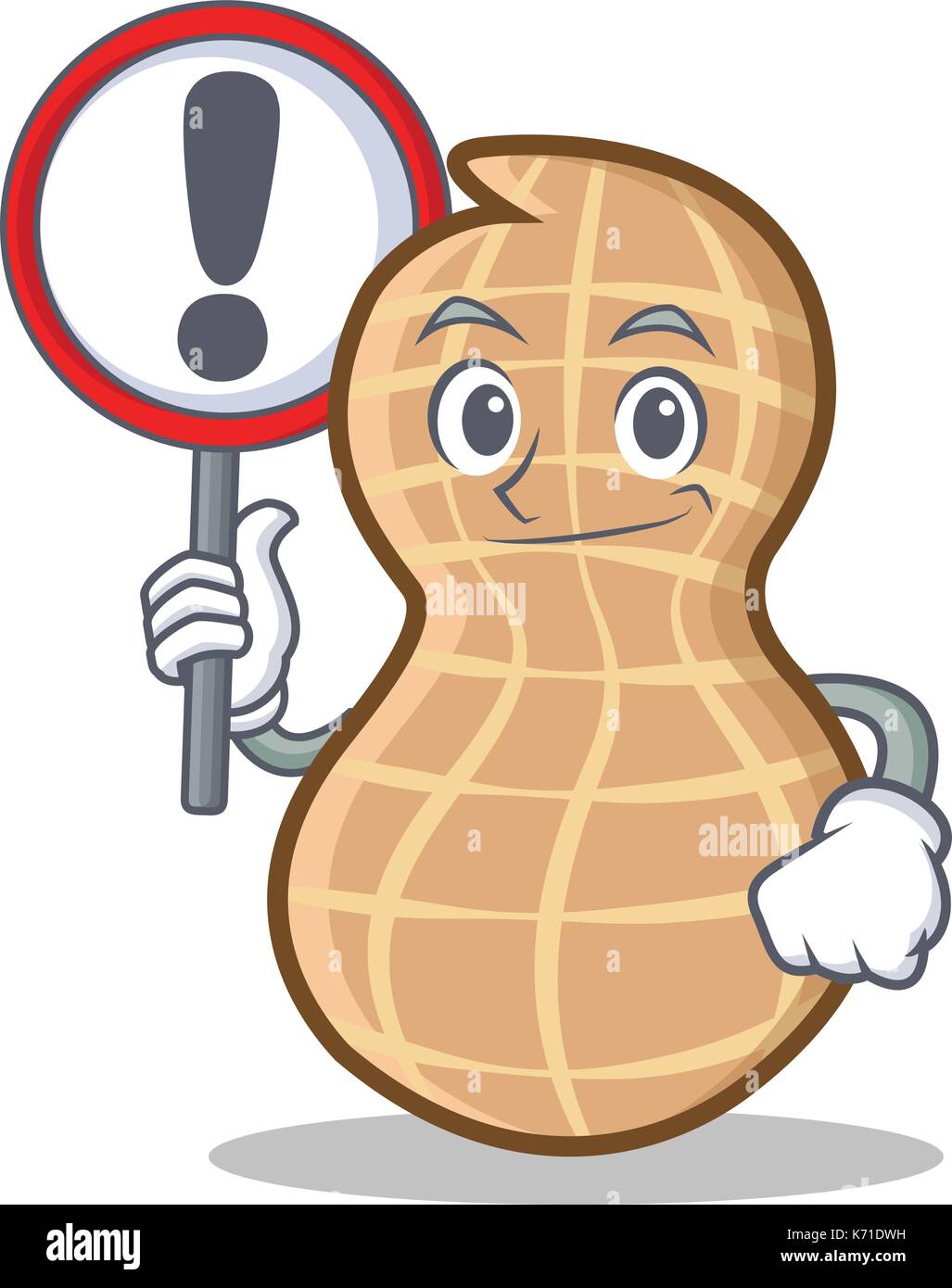 Monkey eat peanut Stock Vector Images - Alamy