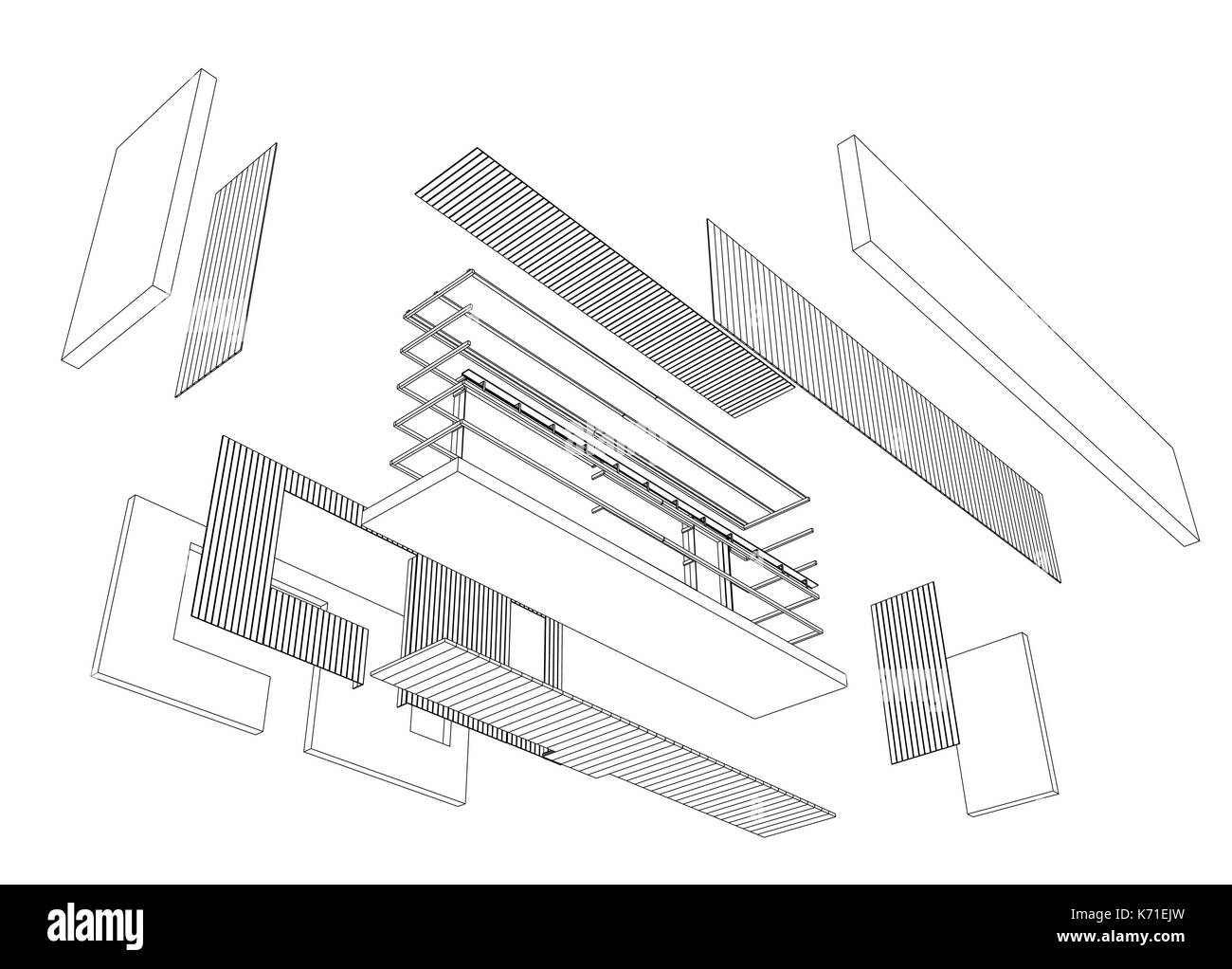 Architectural balcony Cut Out Stock Images & Pictures - Alamy