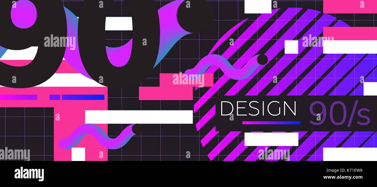 Abstract retro background back to 90s Stock Vector Image & Art - Alamy