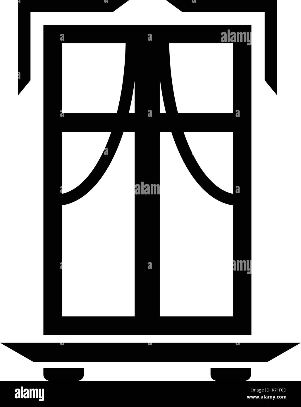 Sill window frame icon, simple black style Stock Vector Image & Art - Alamy