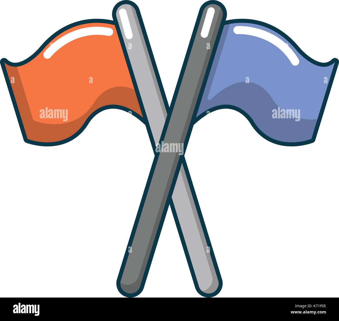 Paintball flags icon, cartoon style Stock Vector Image & Art - Alamy
