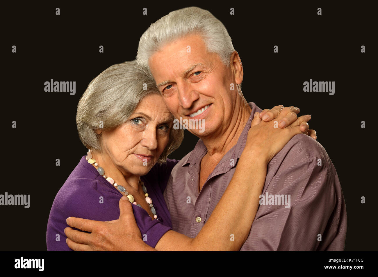 Black old man hugging hi-res stock photography and images - Alamy