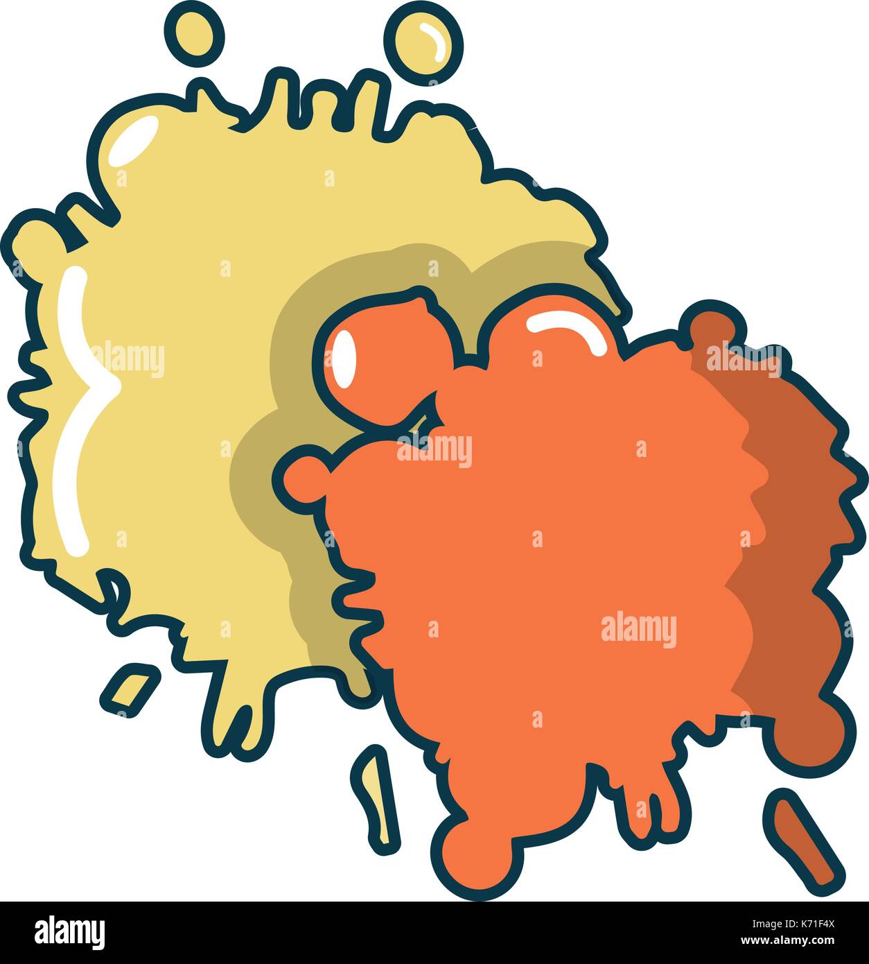 Paintball splash icon, cartoon style Stock Vector Image & Art - Alamy