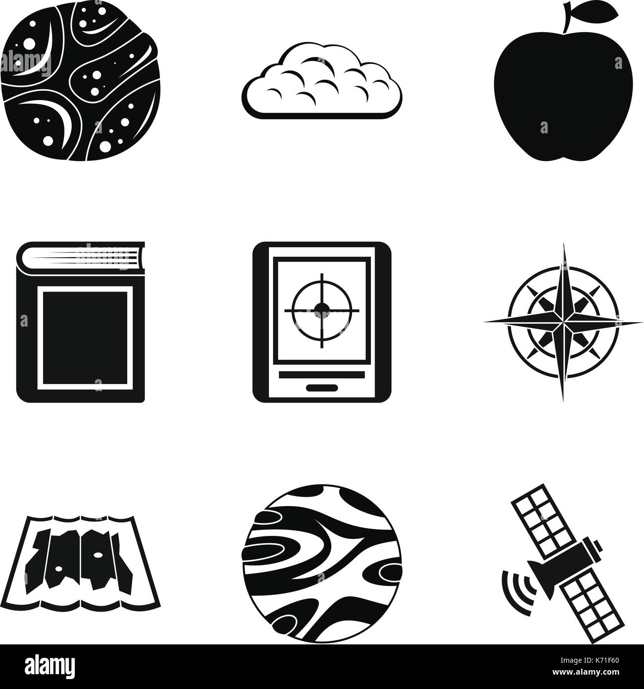 Stratosphere icons set, simple style Stock Vector Image & Art - Alamy