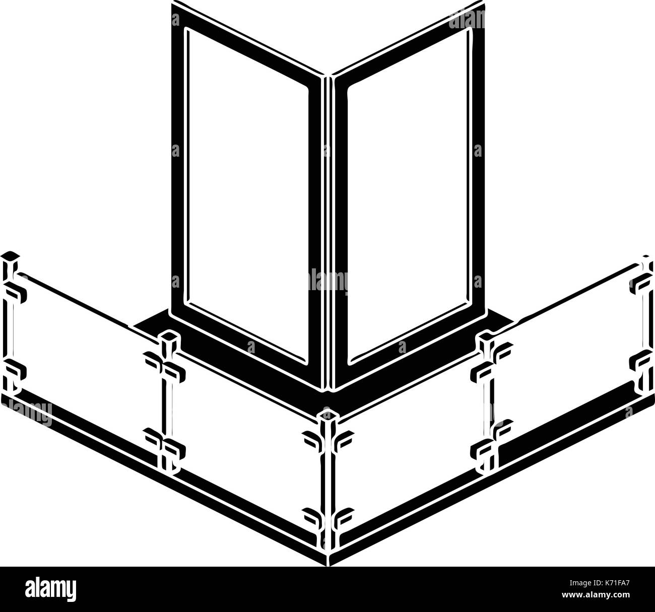 Corner Glass Balcony Icon Simple Style Stock Vector Image And Art Alamy