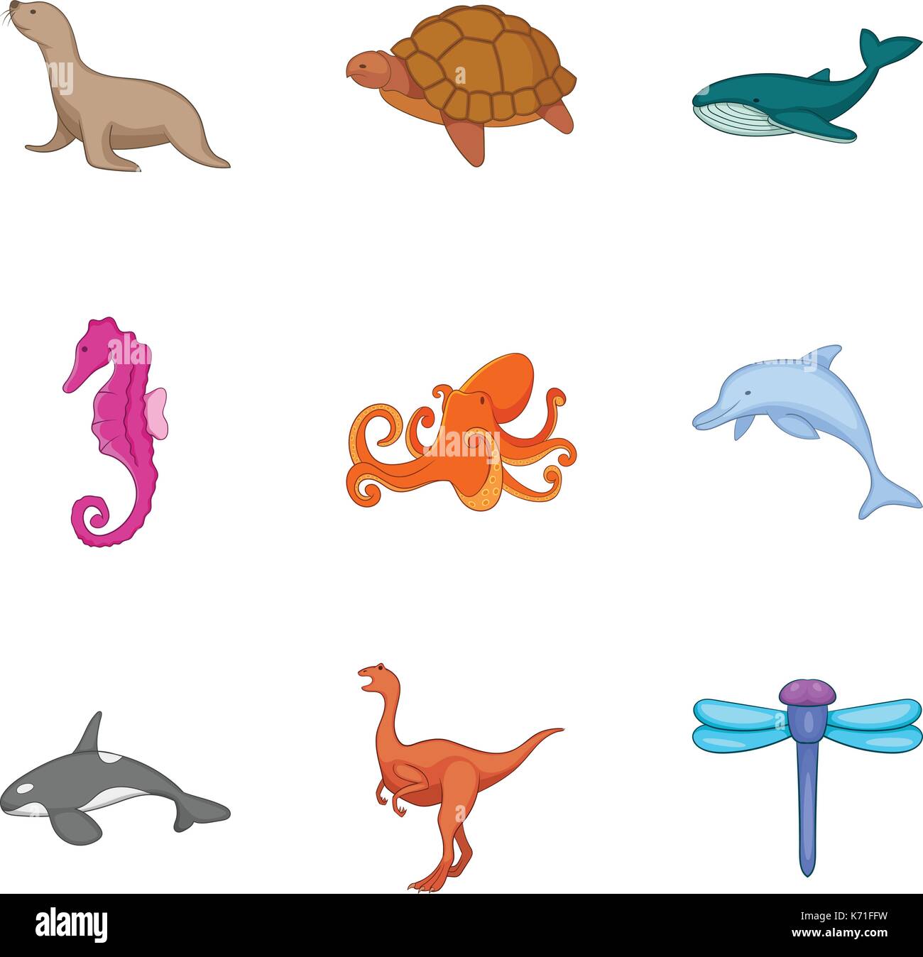 Marine fauna icons set, cartoon style Stock Vector Image & Art - Alamy Marine fauna icons set, cartoon style Stock Vector Image & Art - Alamy