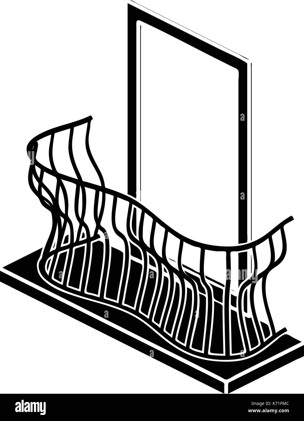 Rail balcony Cut Out Stock Images & Pictures - Alamy