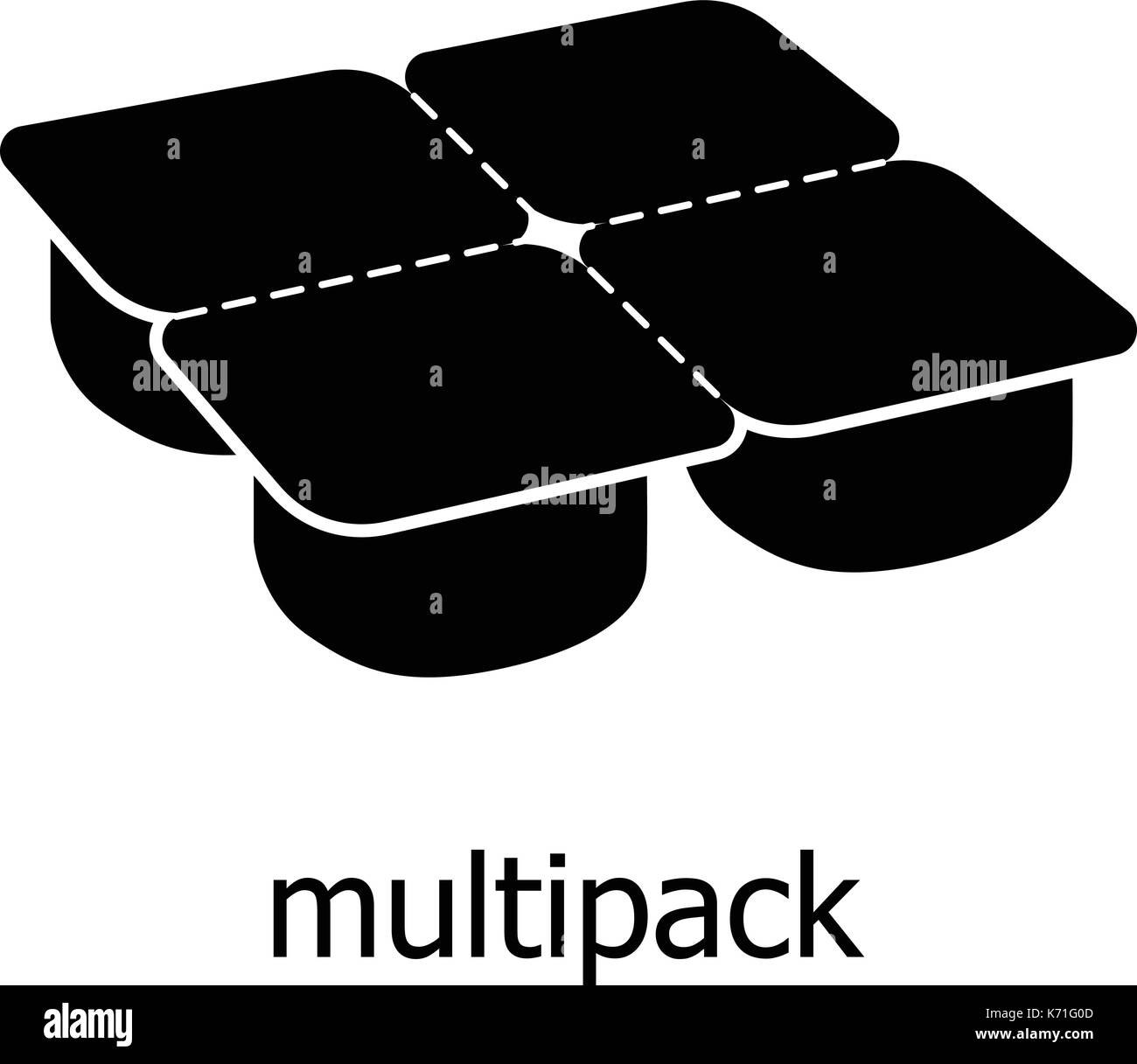 Many packages icon, simple black style Stock Vector Image & Art - Alamy