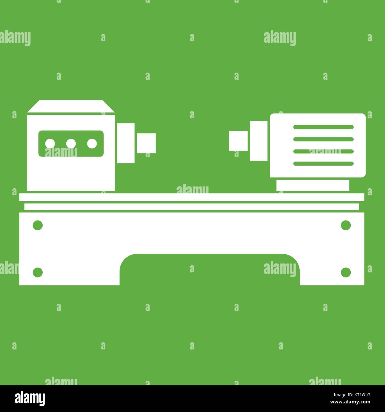 Turning and boring lathe Stock Vector Images - Alamy
