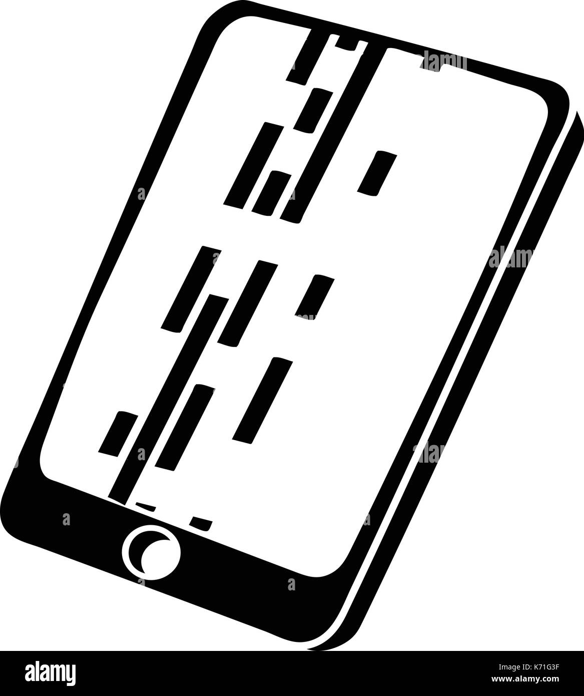 Dead pixel smartphone icon, simple black style Stock Vector Image & Art ...